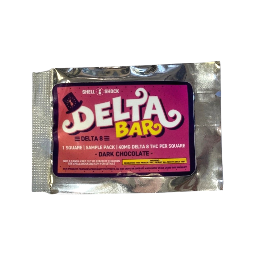 Delta Bar Sample- Dark Chocolate – Shell Shock CBD