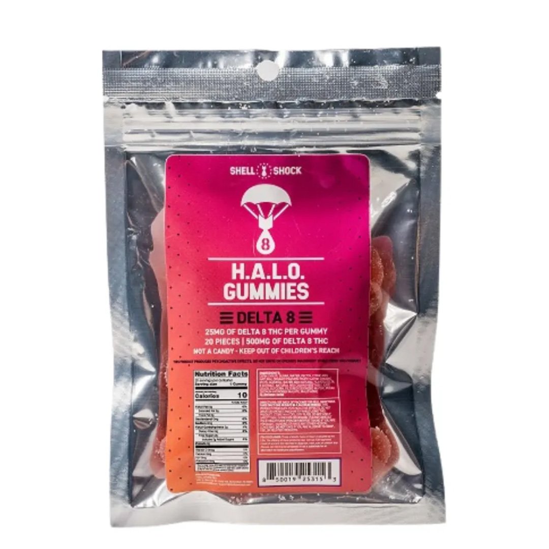 Shell Shock HALO Delta 8 THC Gummies: Euphoric Relaxation in Minutes